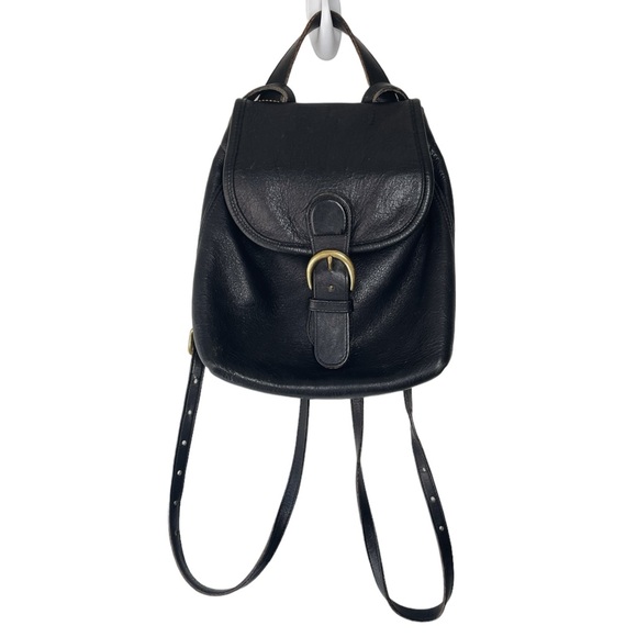 Coach | Bags | Coach Vintage Black Leather Bantam Mini 452 Backpack Bag ...